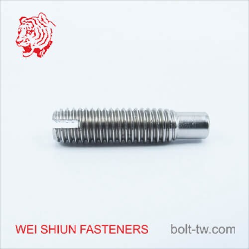 Set screw M3.5 SS304 SS316 DIN417 stainless steel slotted dog point ...