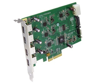 Quad Channel 4-port (1-port x 4) USB 3.0 to PCI Express x4 Gen 2 Host ...