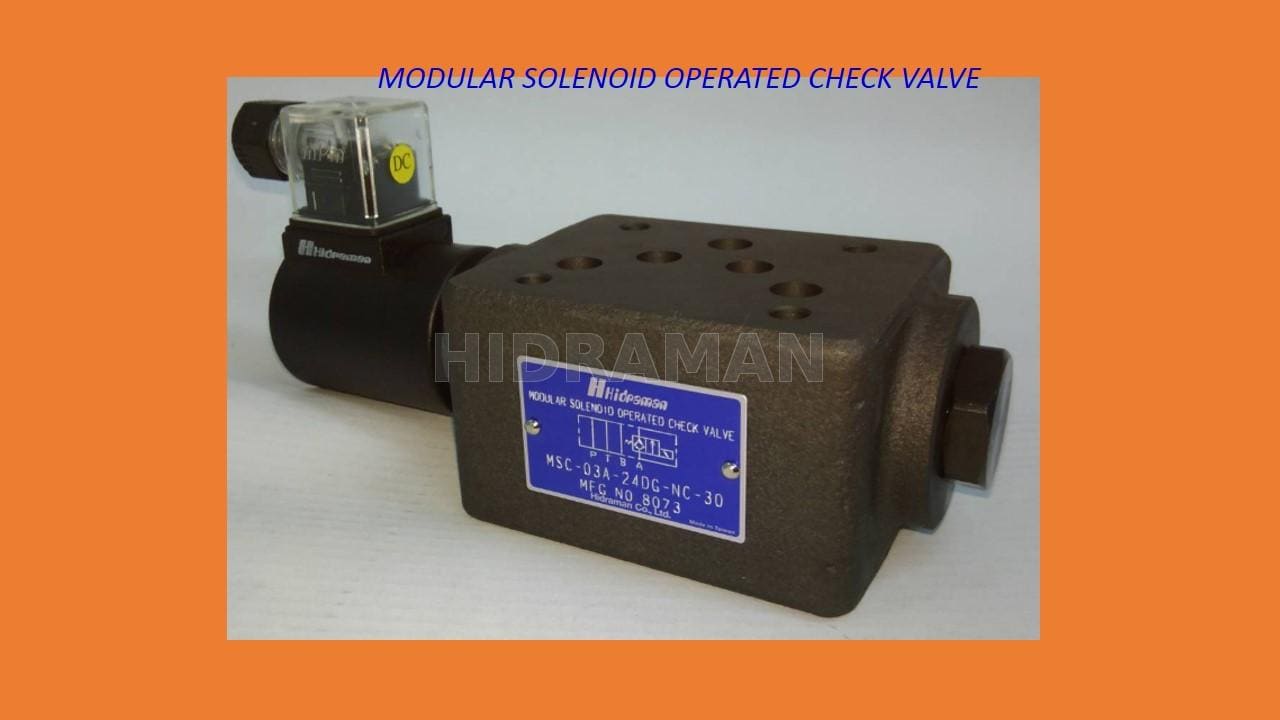 MODULAR SOLENOID OPERATED CHECK VALVE | Taiwantrade
