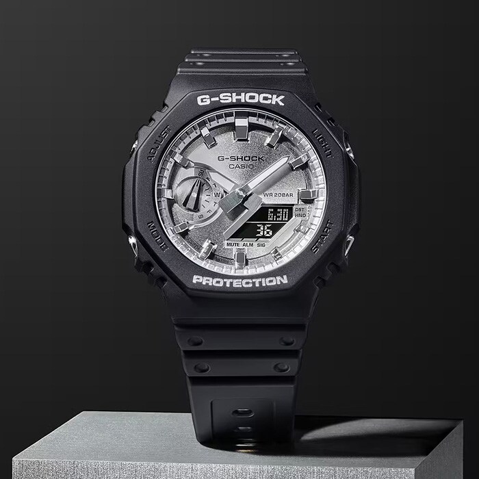 5Cgo Casio G-SHOCK Series Cool Metallic Farm Oak, Octagonal Dual ...