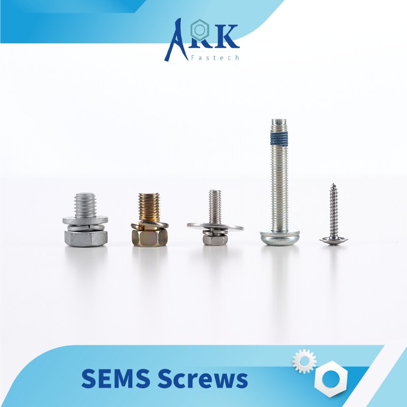 SEMS Screws, Pre-Assembled Screws and Washers, Various Head Types ...