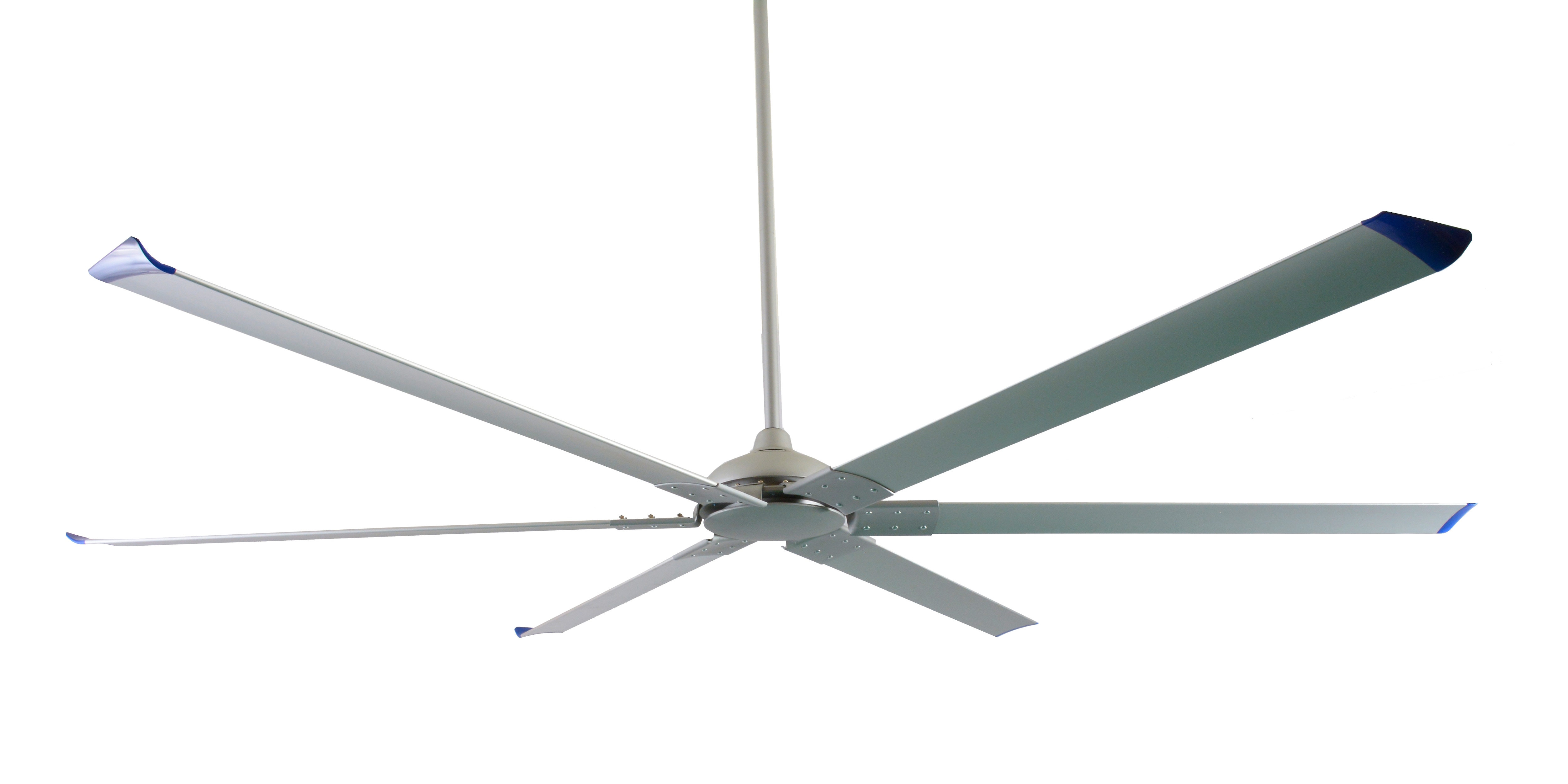 100" (2.5M) Industrial Ceiling fan, 6 aluminum blade, DC motor with ...