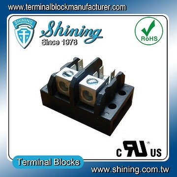 TGP-085-02A1 Spade Distribution Terminal Block 600V 85A 2 Pole ...