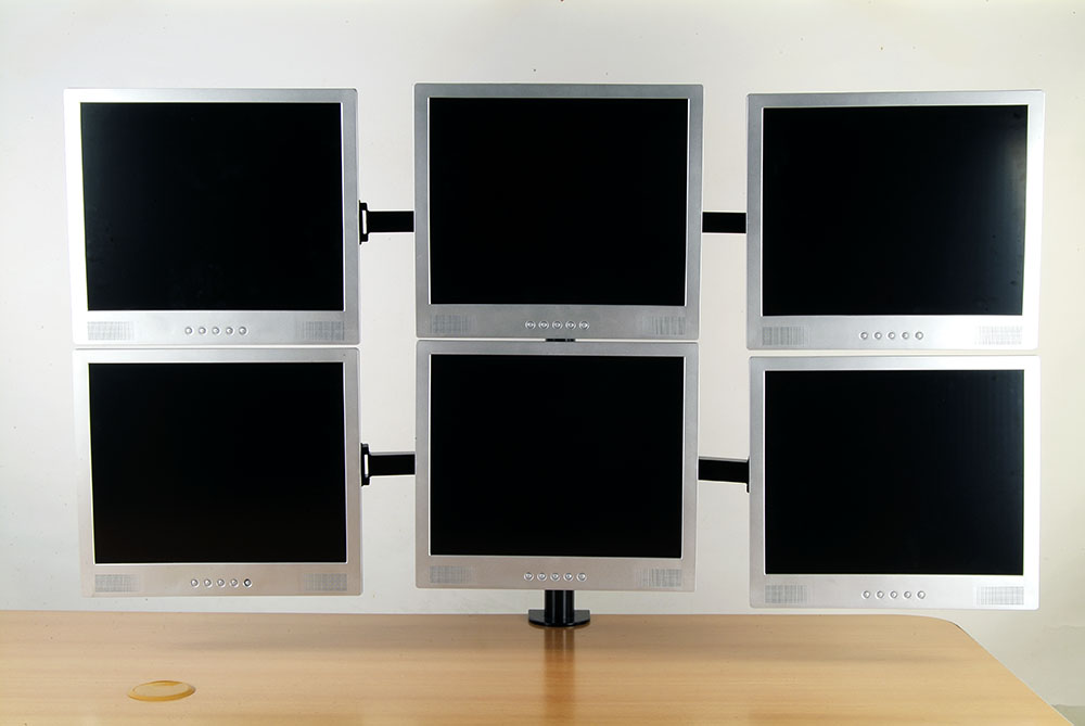 SIX-SCREEN LCD MONITOR ARM | Taiwantrade.com