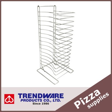 Chrome Plated Steel Pizza Screen Holder Rack for Pizza Plate and Pizza ...