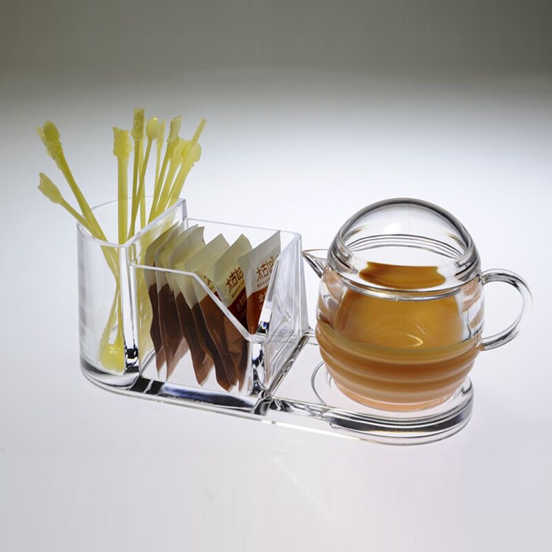 Acrylic Sugar Pocket & Creamer Serving Set | Taiwantrade