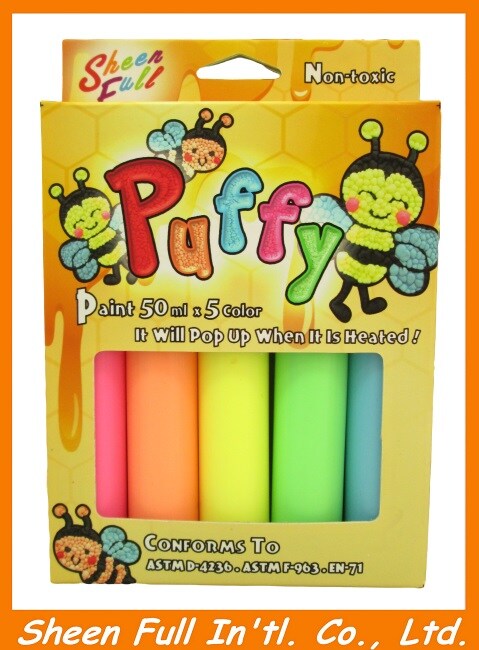 Puffy Paint Package - 50ml*5pcs, Pop-up, 3D effect, to write, edge ...