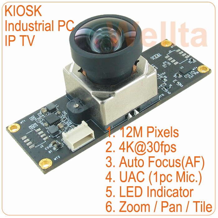 12M , Auto Focus , USB Camera Module, 1pc Microphone, Zoom Pan Tile ...