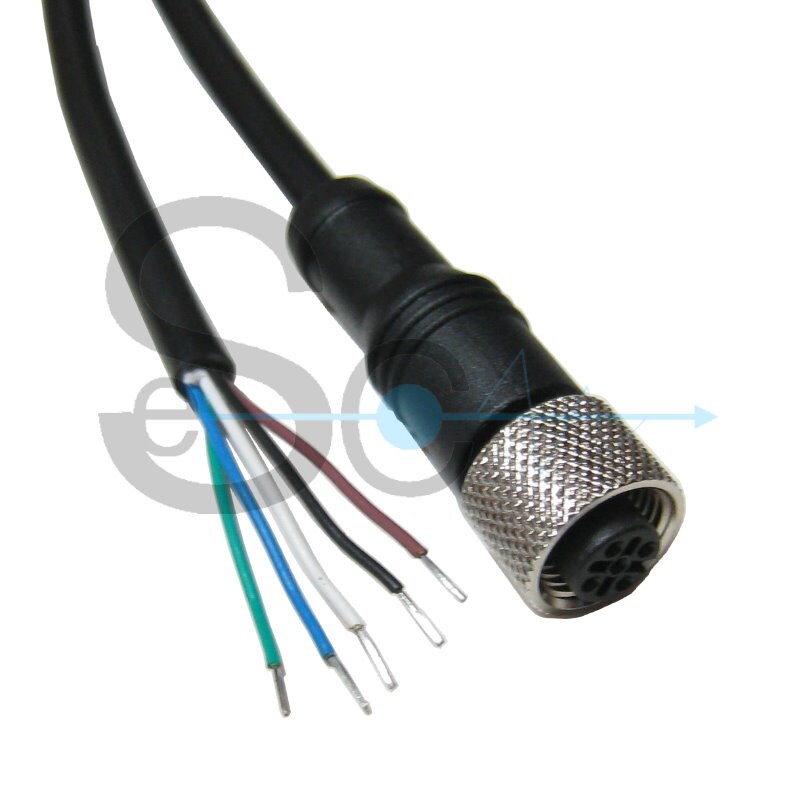 M12 5 Pin Female A code to Open Cable | Taiwantrade