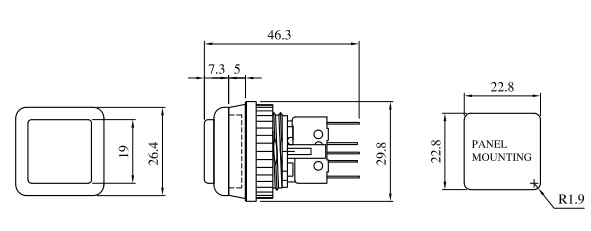 Low Profile Push Button | Taiwantrade.com