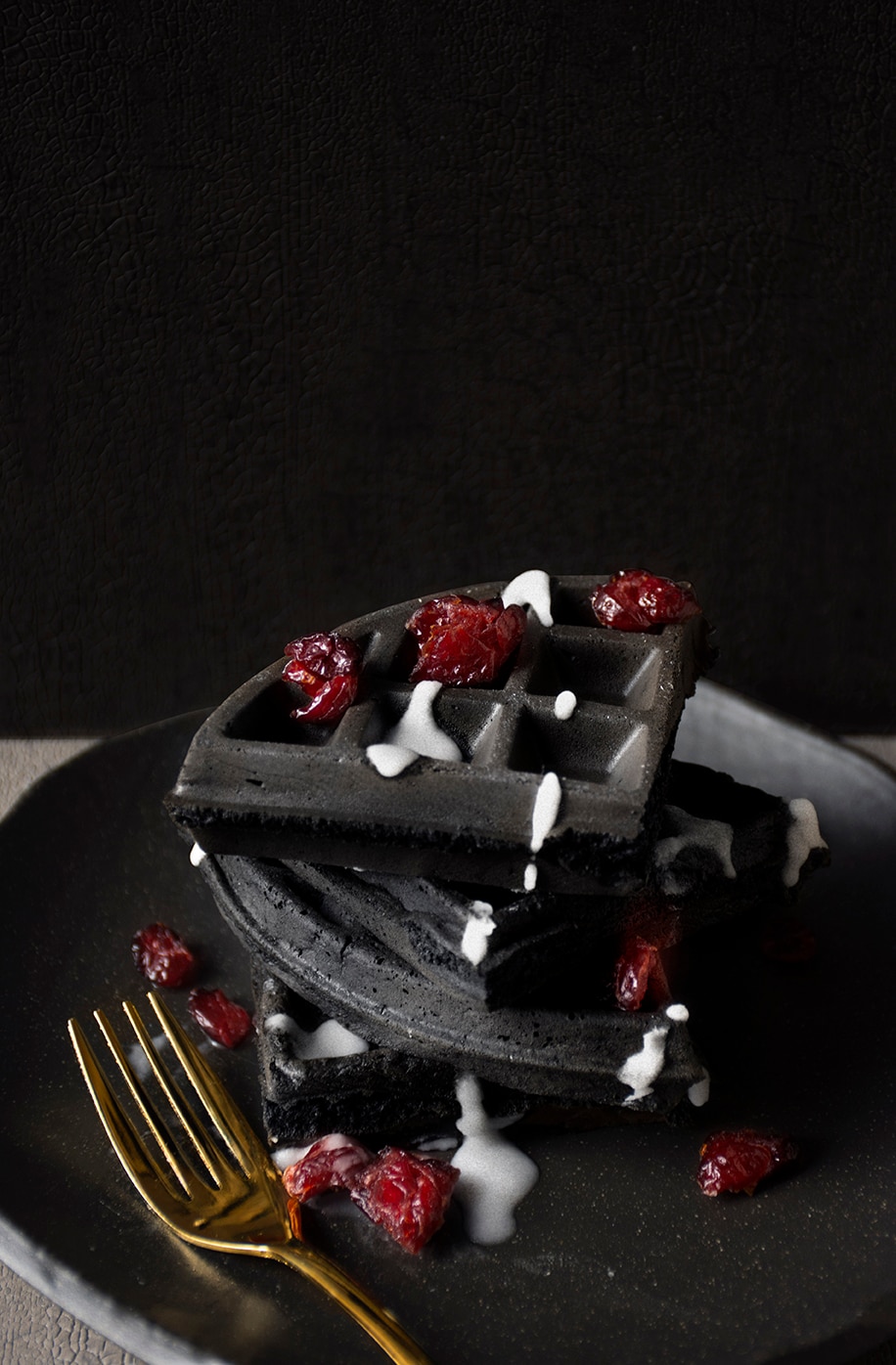 Premium Squid Ink Waffle Powder | Taiwantrade.com