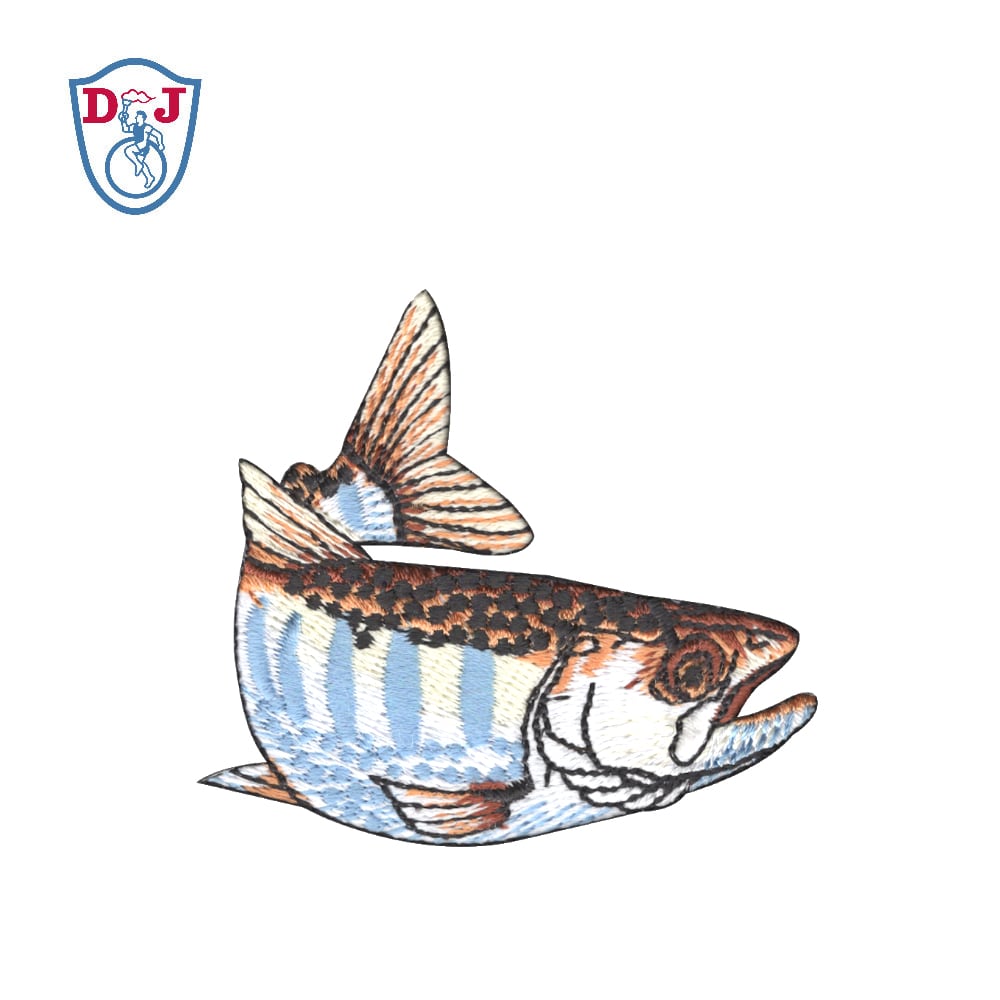Iron On Custom Fish Embroidery Patches for Fishing Clubs | Taiwantrade
