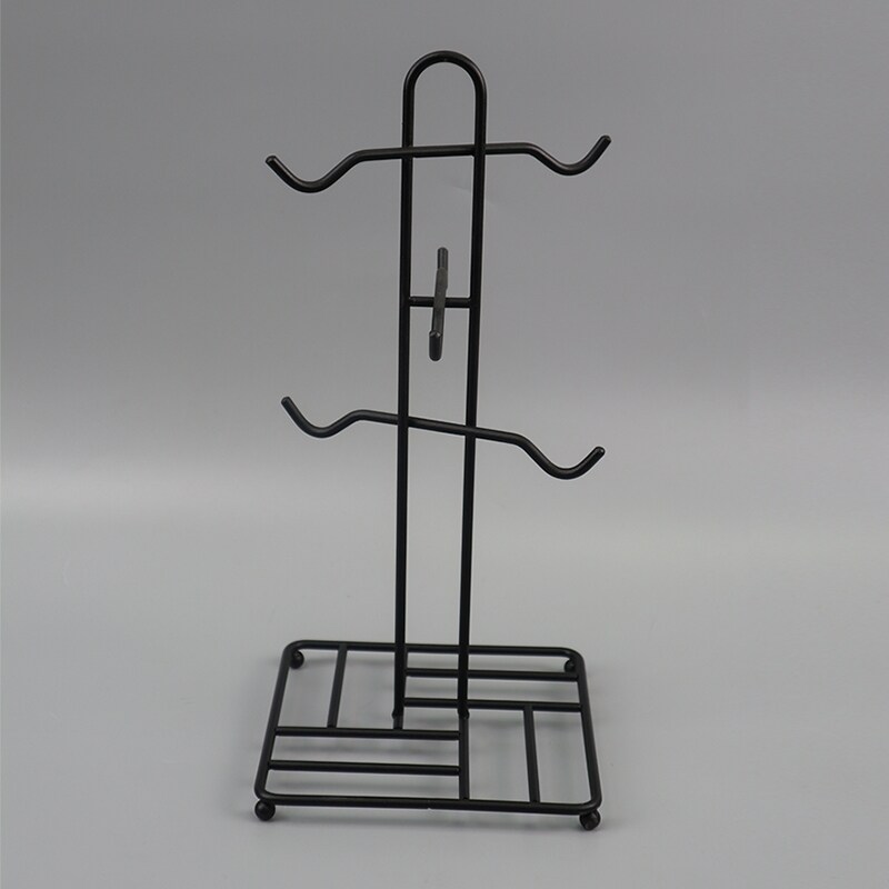 Metal Wire 6-Mug Tree Holder - Sand Black | Taiwantrade.com