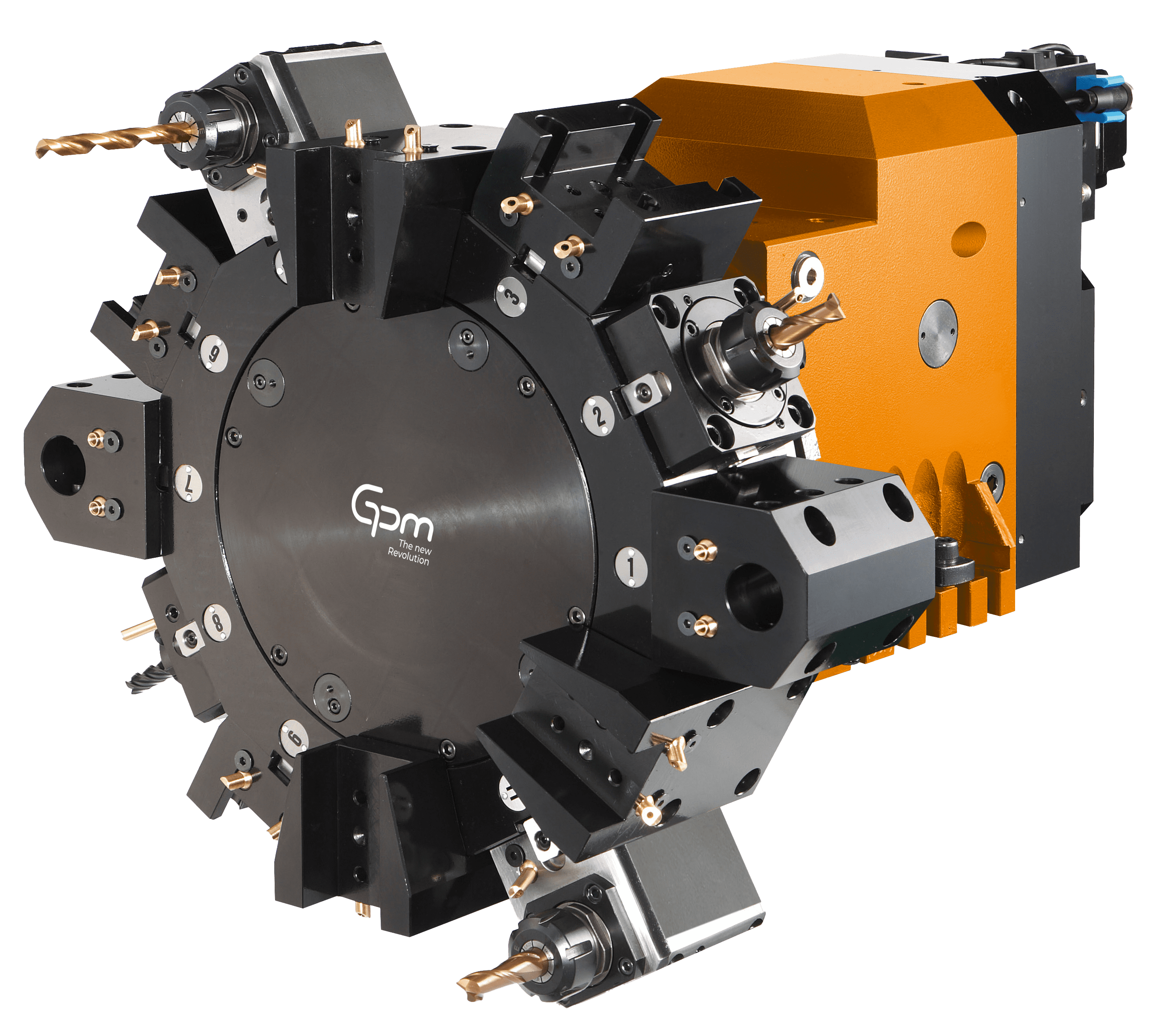 Radial Servo turret with tool drive | Taiwantrade