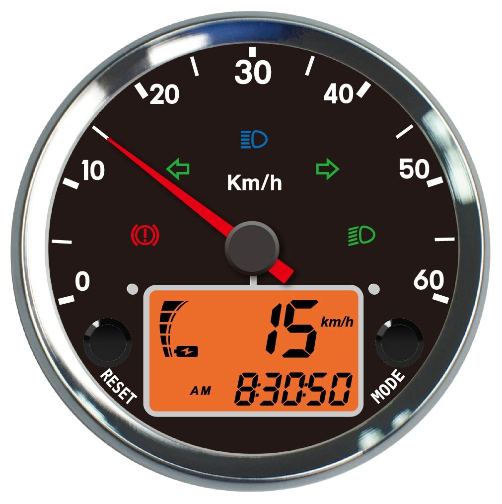 CA080-XXX SPEEDOMETER AND BATTERY GAUGE FOR MOTORCYCLE/ATV/SCOOTER ...