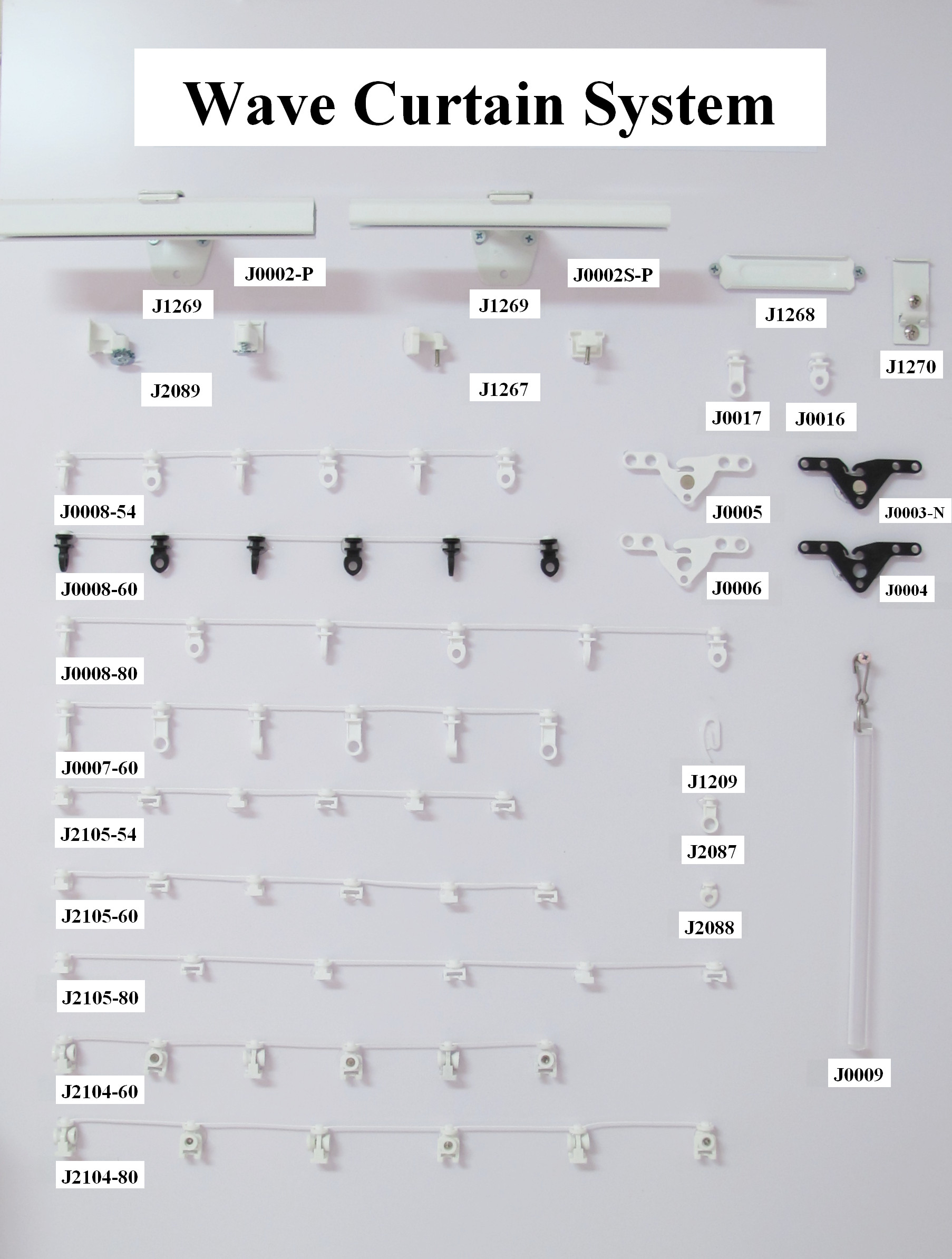 Ripplefold Curtain Components, Wave Curtain Accessories | Taiwantrade