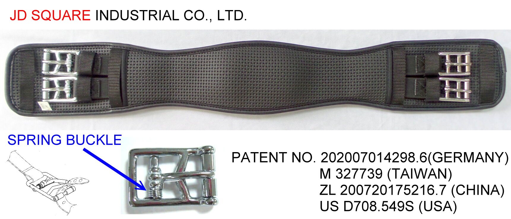 SPRING BUCKLE DRESSAGE GIRTH | Taiwantrade