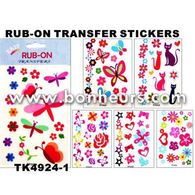 RUB-ON TRANSFER STICKERS | Taiwantrade