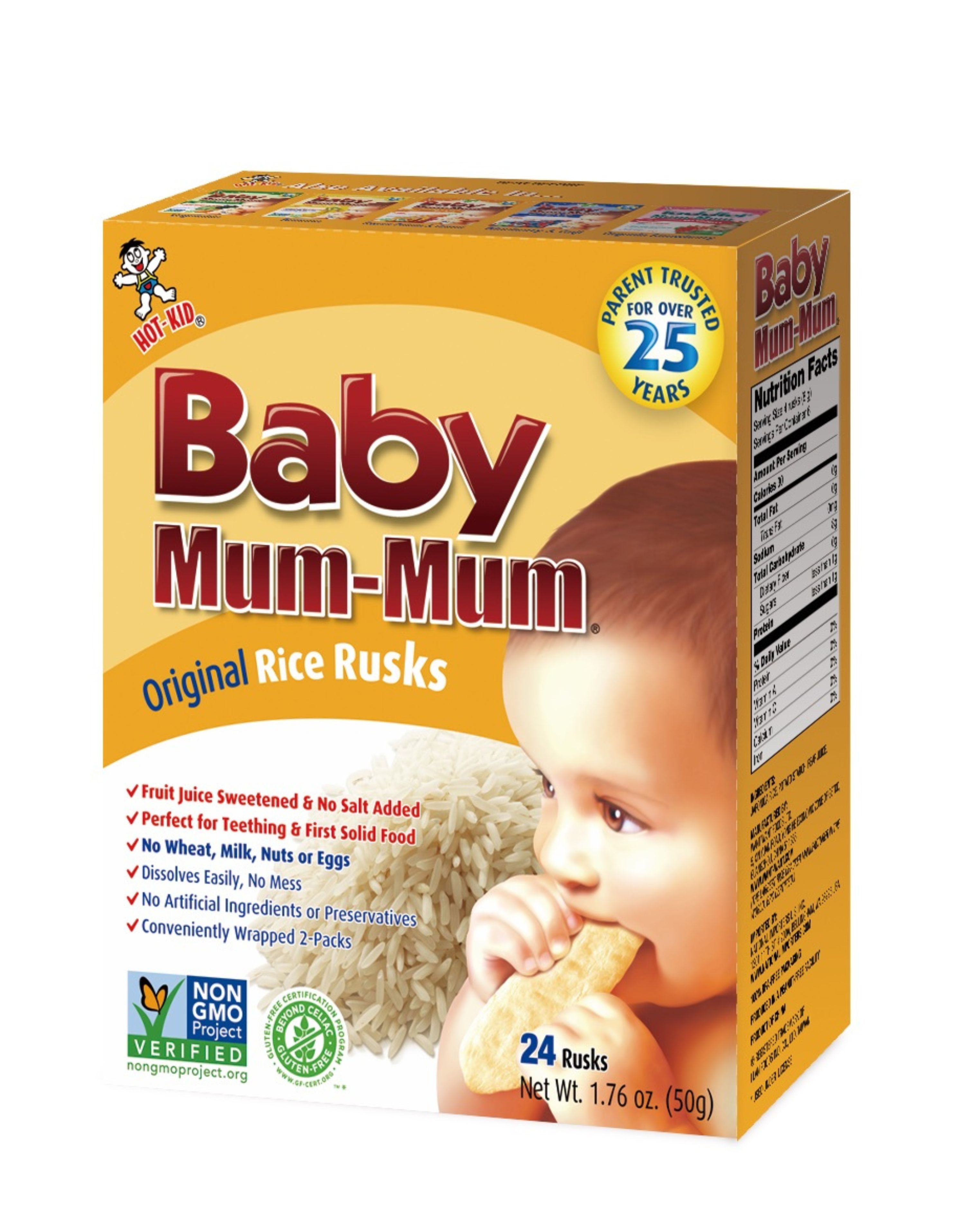 Rice Rusks for Baby Teethers, Gentle Teething Wafers | Taiwantrade