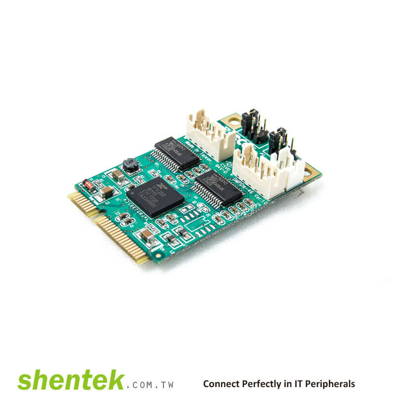 Industrial embedded 2 port RS232 RS-232 Mini PCI PCIe Express Card ...