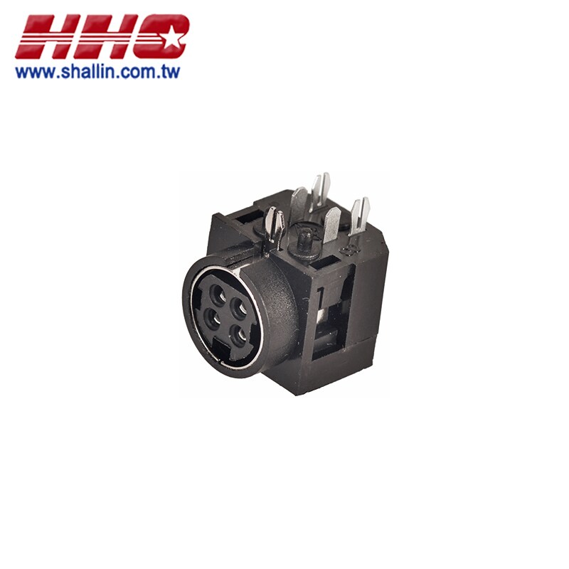 4P Din power connector socket DC 20V 7.5A, RoHS Directive-compliant ...