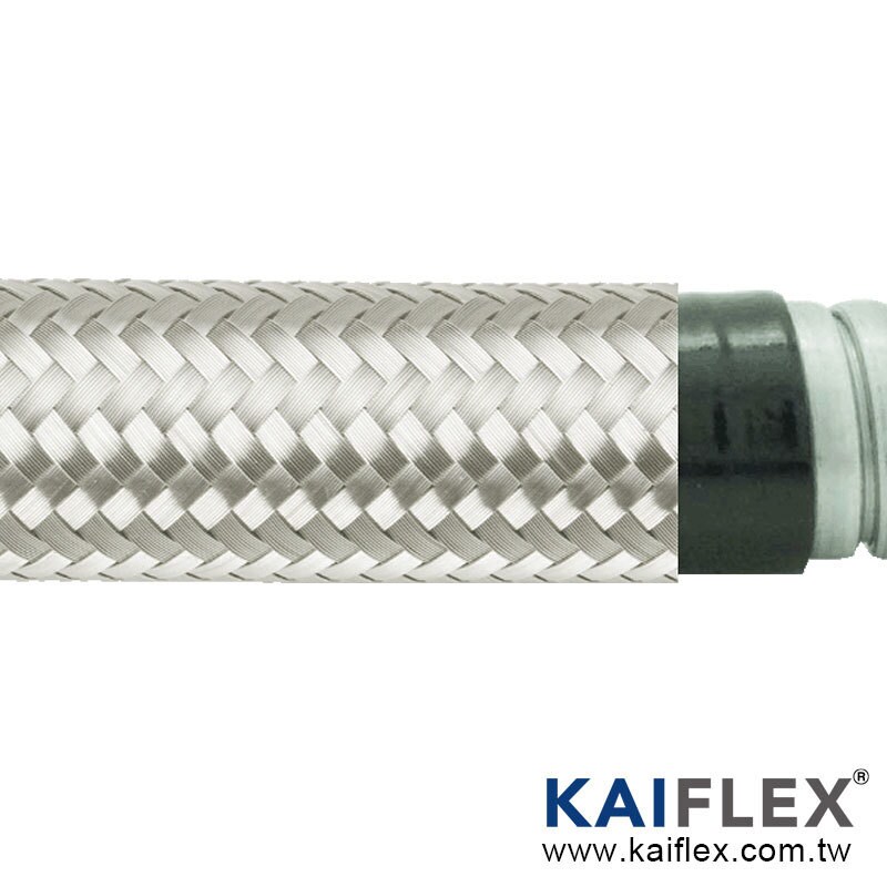 Waterproof Braided Flexible Metal Conduit, Square-lock Gal, PVC Jacket ...