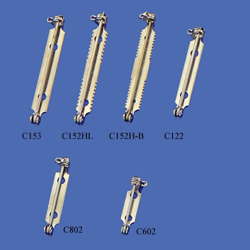 Brooch back bar pin with safety head | Taiwantrade