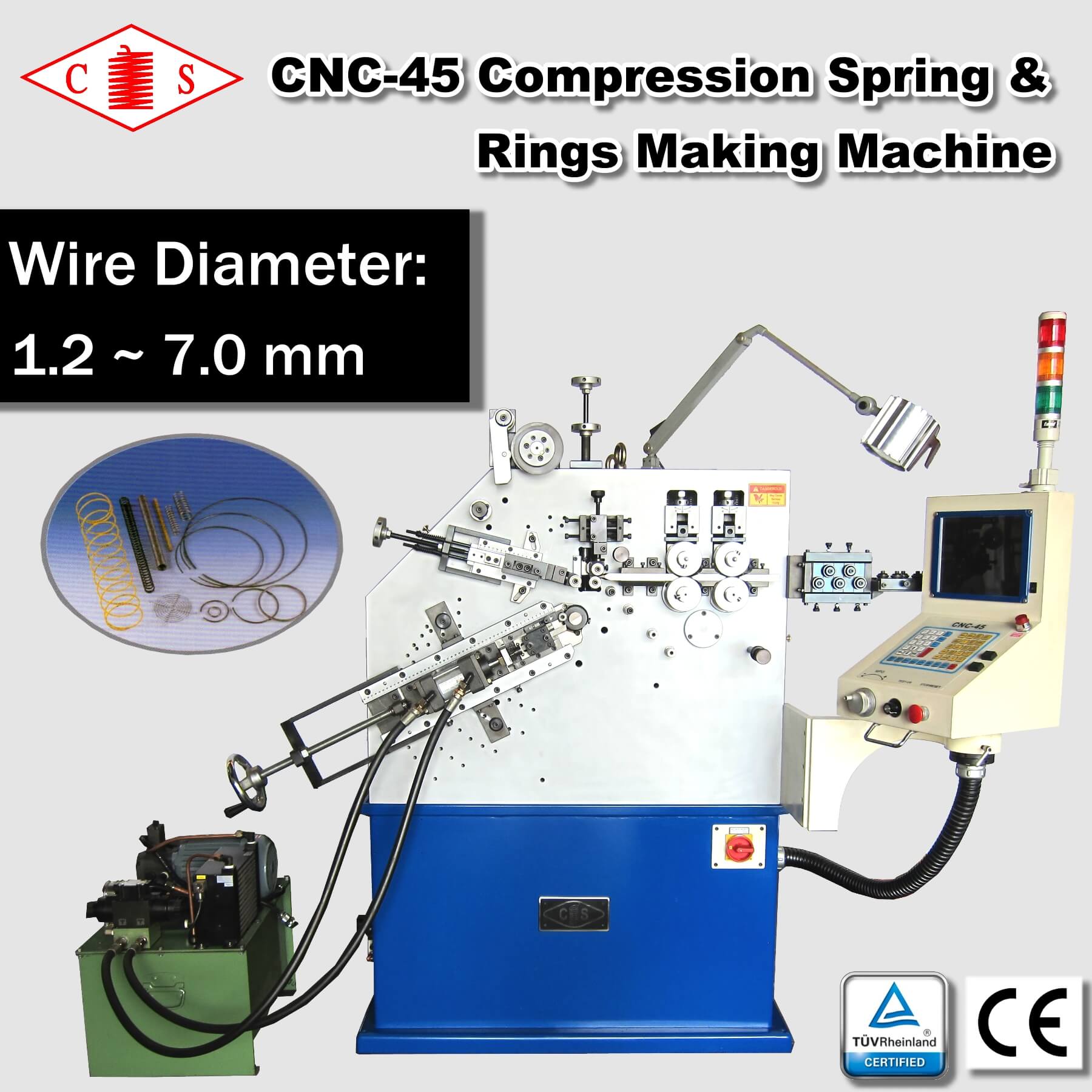 Professional CNC Rolling Shutter Spring Making Machine | Taiwantrade