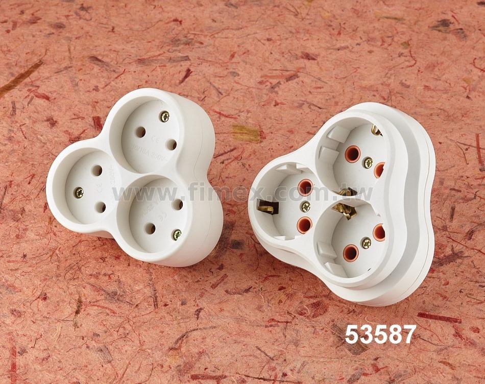 SCHUKO PLUG TO MULTI-OUTLET ADAPTOR | Taiwantrade