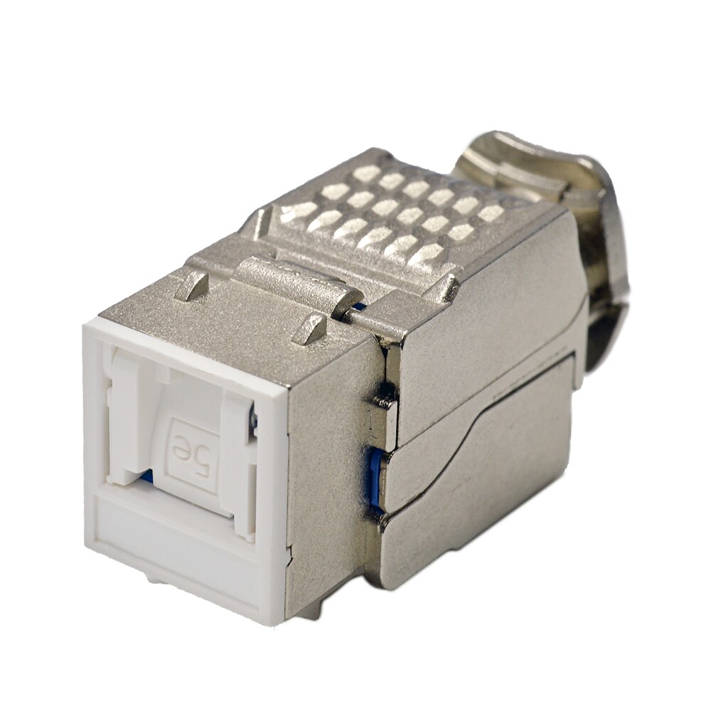 Category 5e Component Level 90° STP Toolless RJ45 Keystone Jack with ...