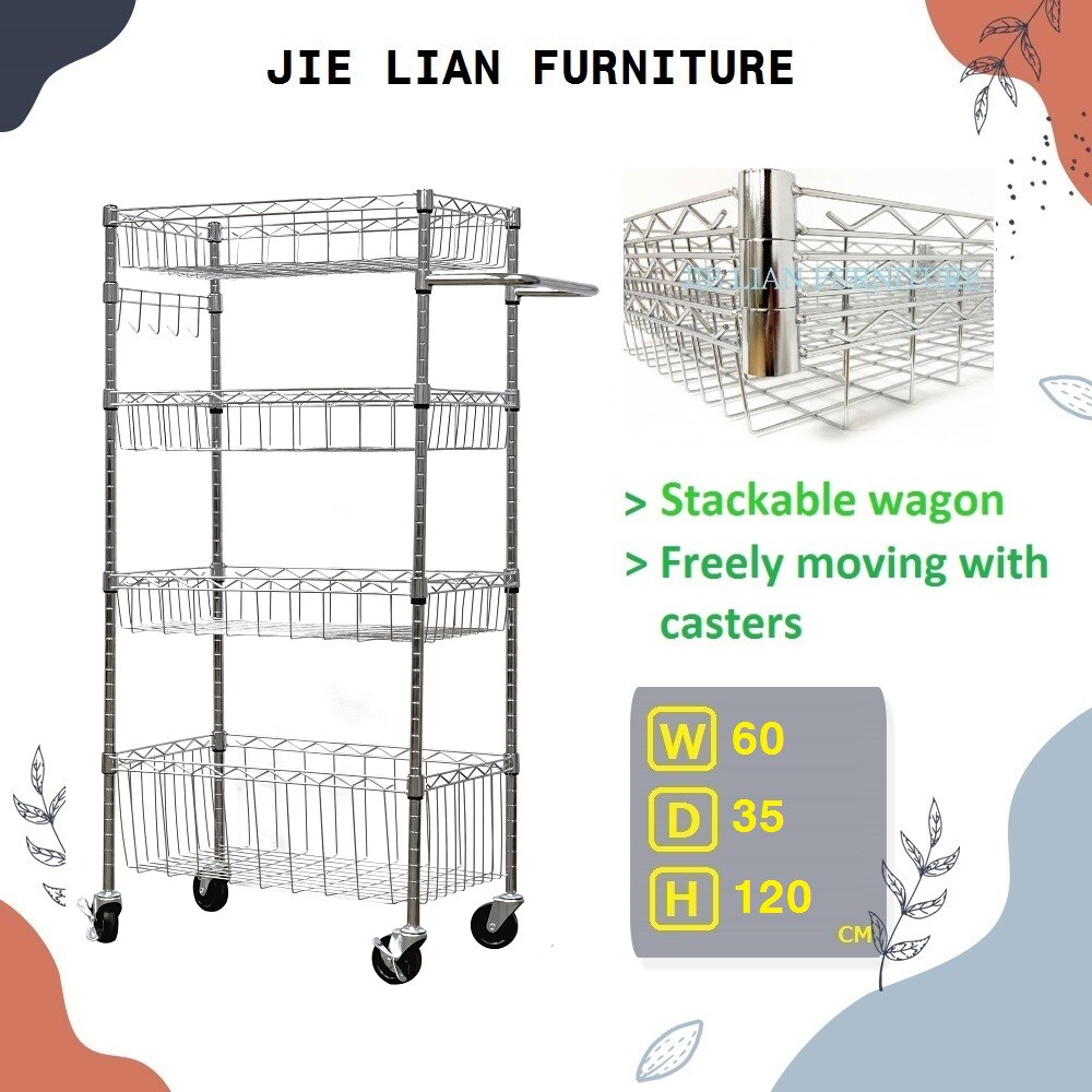 4 Tier Utility Cart | Taiwantrade