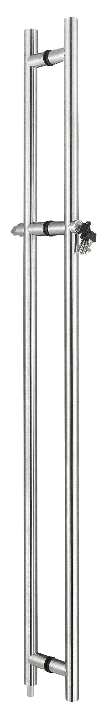 Steel Glass Door Pull Handle with Lock Function | Taiwantrade