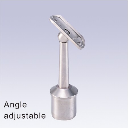 Stainless Steel Round Tube Handrail Perpendicular Post Angle Adjustable ...