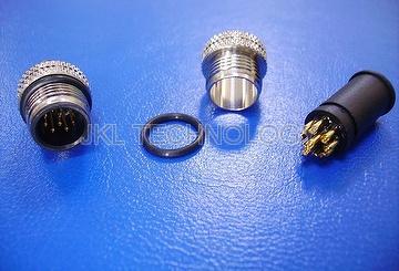 M12 10Pin Male Connector for soldering, IP67 | Taiwantrade