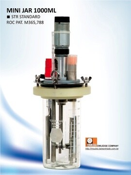 1L STANDARD MINI JAR REACTOR_All Purpose Table Top Stirred Glass ...