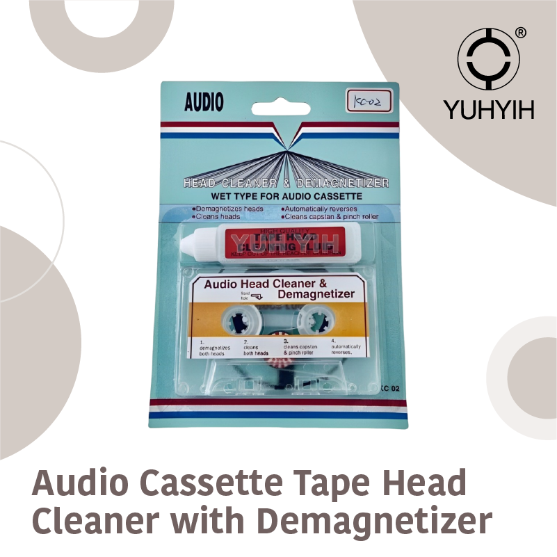 Audio Cassette Tape Head Cleaner with Demagnetizer, Wet-type, Suitable ...