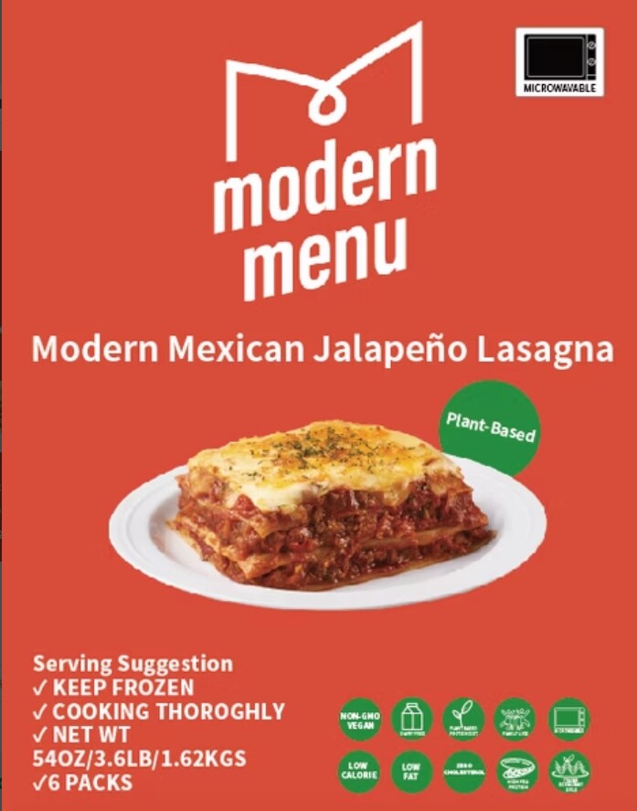 Modern Vegan Mexican Spicy Lasagna 6 Packs | Taiwantrade