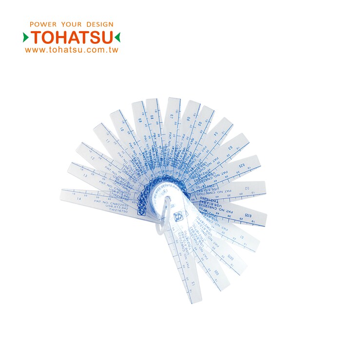 Plastic Feeler Gauge 0.05-1.5mm Thickness Gap Filler Measuring Tool for ...