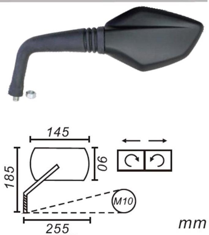 063-FT-360-T MIRROR LH : 90112040000, RH : 90112041000 MODEL: KTM ...