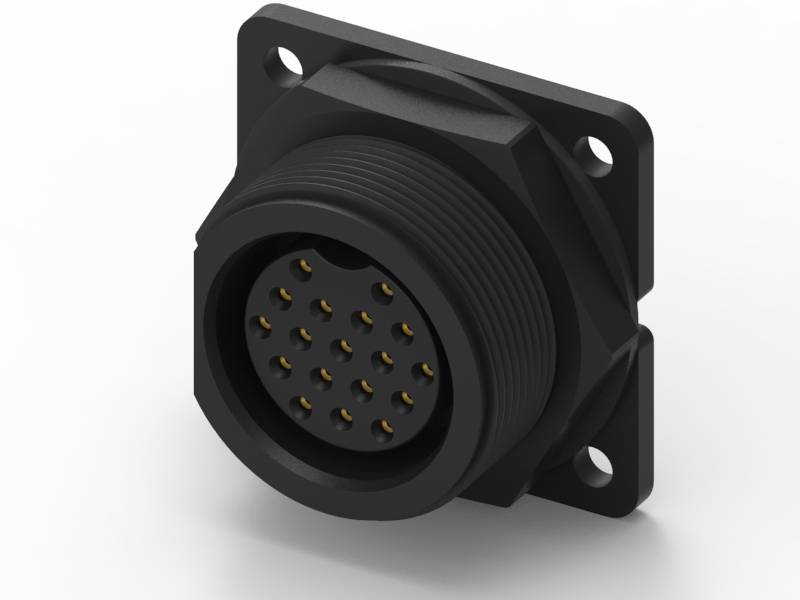 WP D Size(Male Connector/Female Pin) 18PIN Front Lock Solder Type(Screw ...