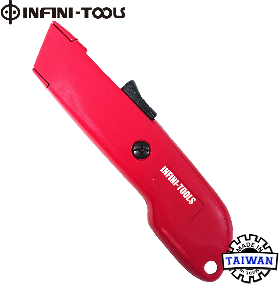 Self-Retracting Safety Utility Knife, Spring Loaded Safety Knife | INFINITOOLS CO., LTD.