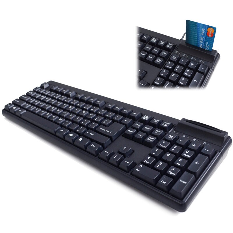 Full size USB Keyboard Built-in Smart Card Reader | Taiwantrade