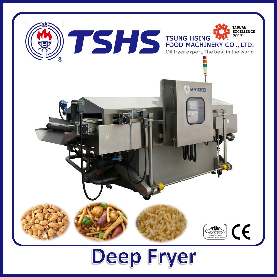 High Efficiency Energy Saving Gas Deep Fryer Machine | Taiwantrade