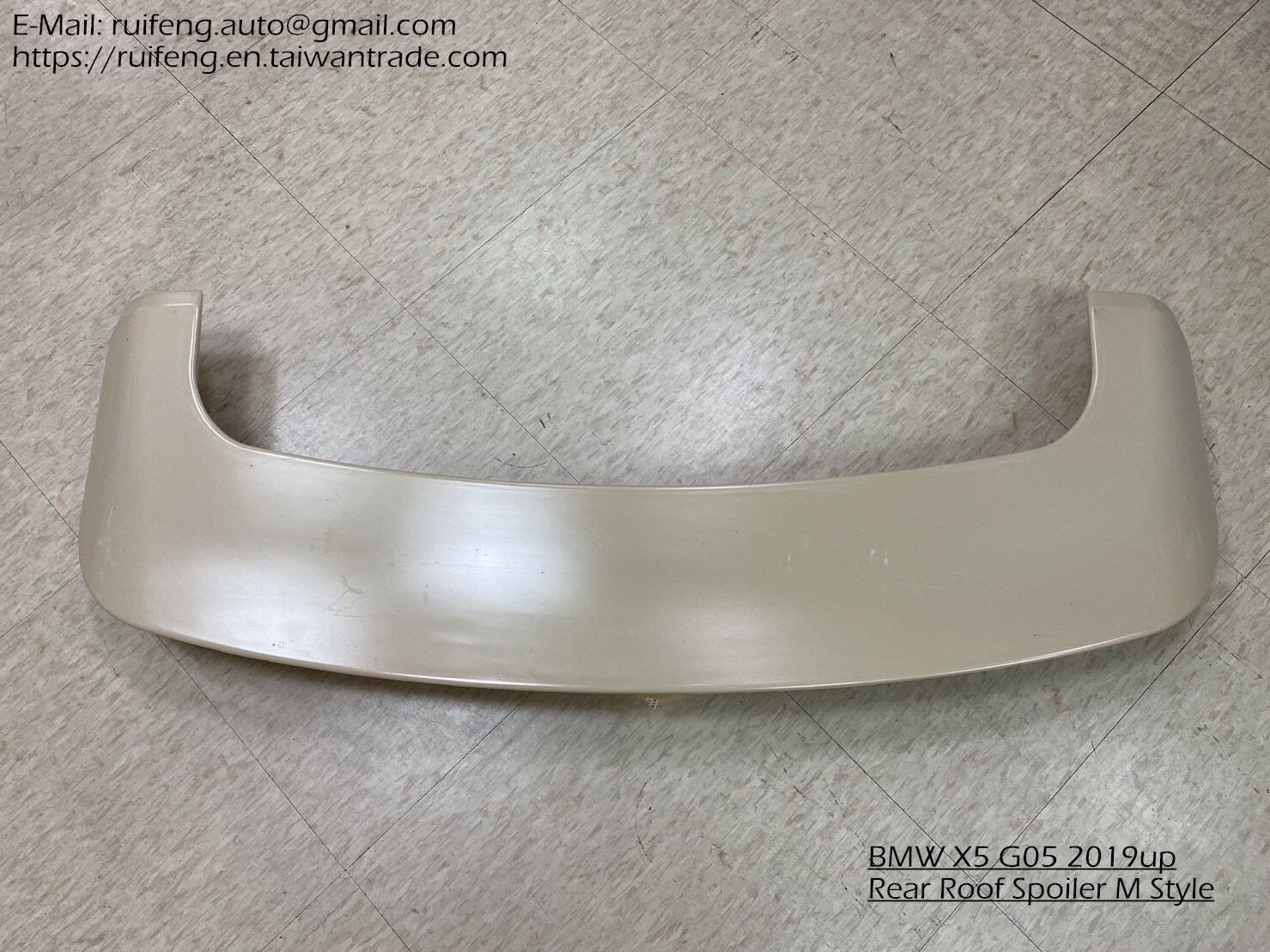 Rear Roof Spoiler, M Style, Hard ABS Plastic, For BMW X5 Series G05 ...