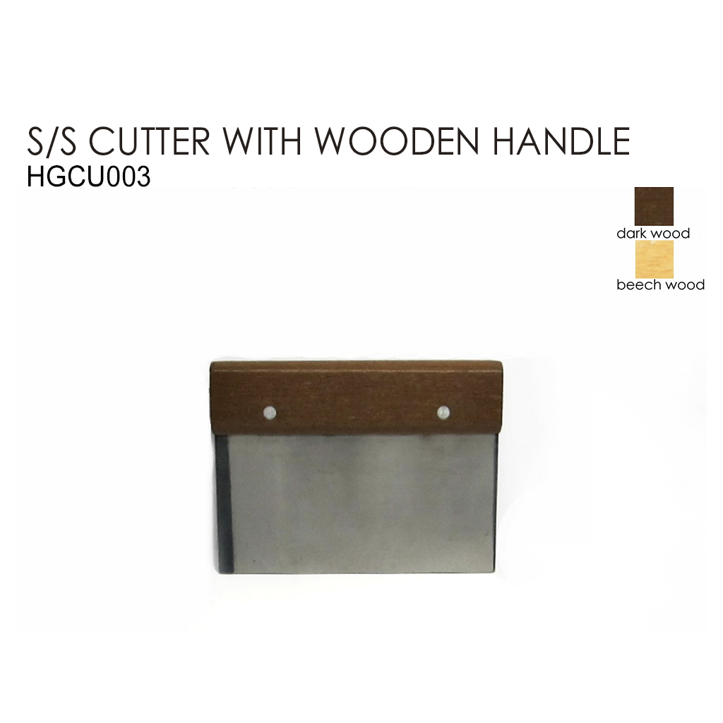S/S CUTTER WITH WOODEN HANDLE | Taiwantrade