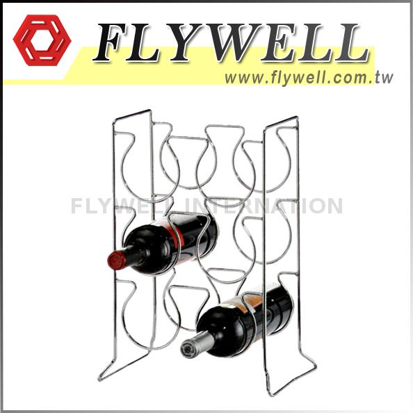 6 Bottle Chrome Wire Wine Rack | Taiwantrade