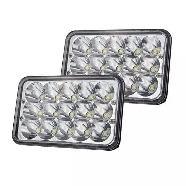 4x6 Inch Rectangle Car LED Headlight Set | Taiwantrade