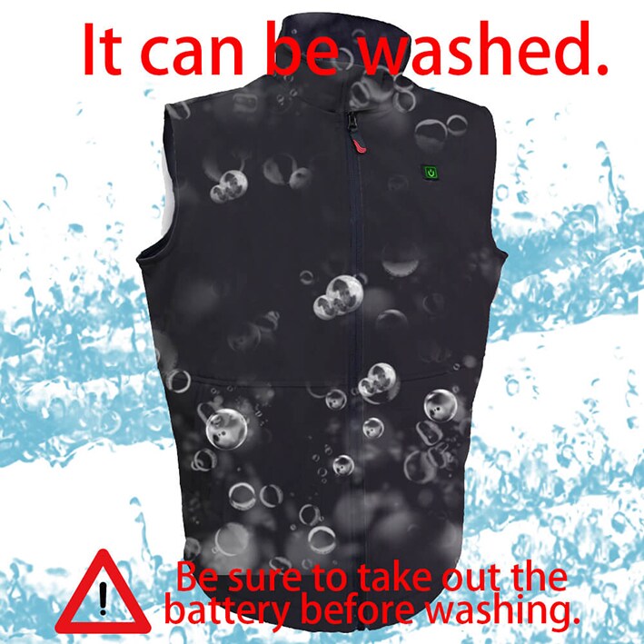 Nanotech Heated Vest with Portable Li-ion Battery Power Bank ...