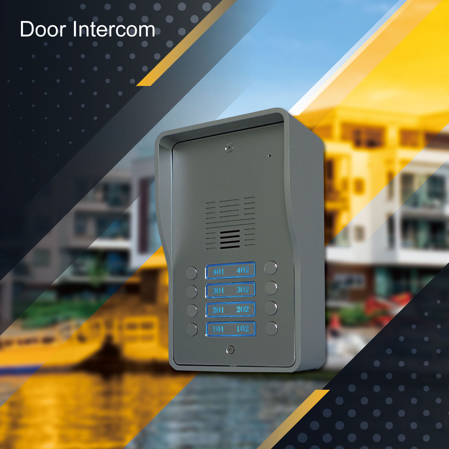 4G VoLTE GSM Intercom Systems (8 households) | Taiwantrade