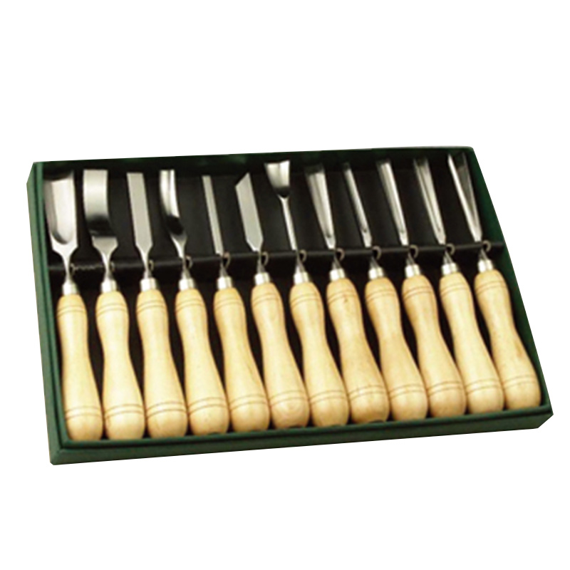12 Piece Wood Carving Chisel Tools, Gouges Set In Box | Taiwantrade